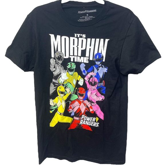 Power Ranger | Shirts | Power Rangers Black Tshirt Short Sleeves Small ...